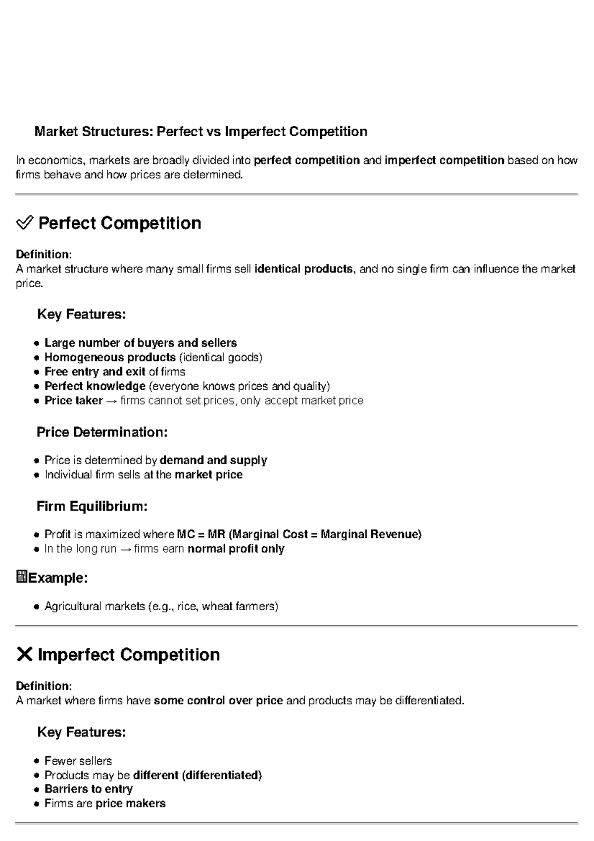 IEFT MOD3 - Market Structures: Perfect vs Imperfect Competition ...