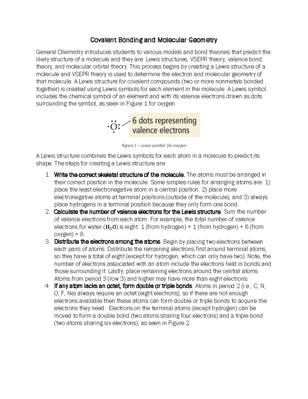 Covalent Bonding & Molecular Geometry: VSEPR Theory Overview - Studocu