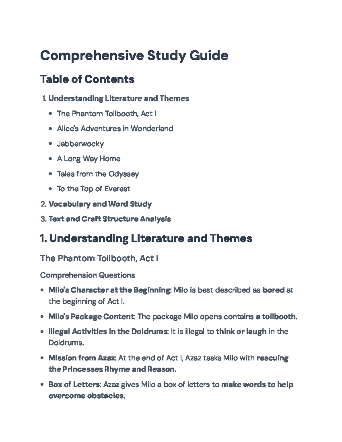 Comprehensive Literature Study Guide: Key Themes & Analysis - Studocu