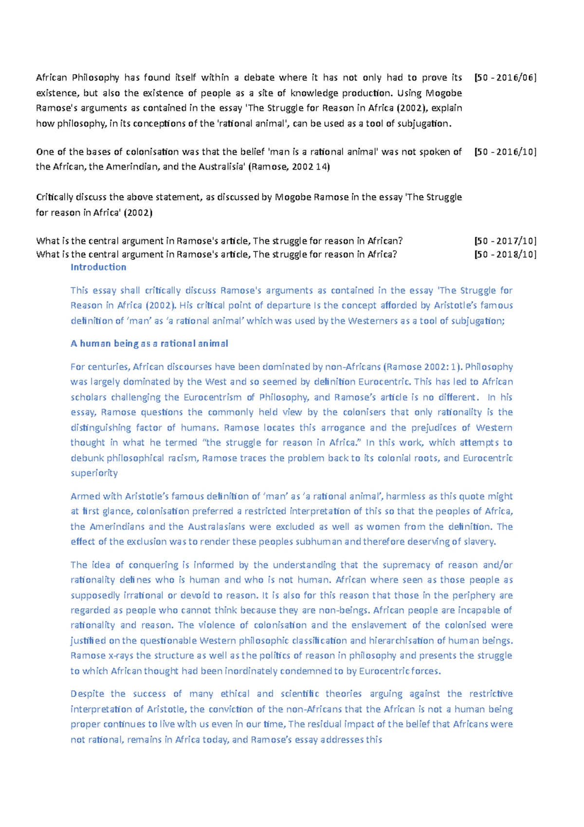 Ethnophilosophy vs sage - Ethnophilosophy vs. Philosophic sagacity ...
