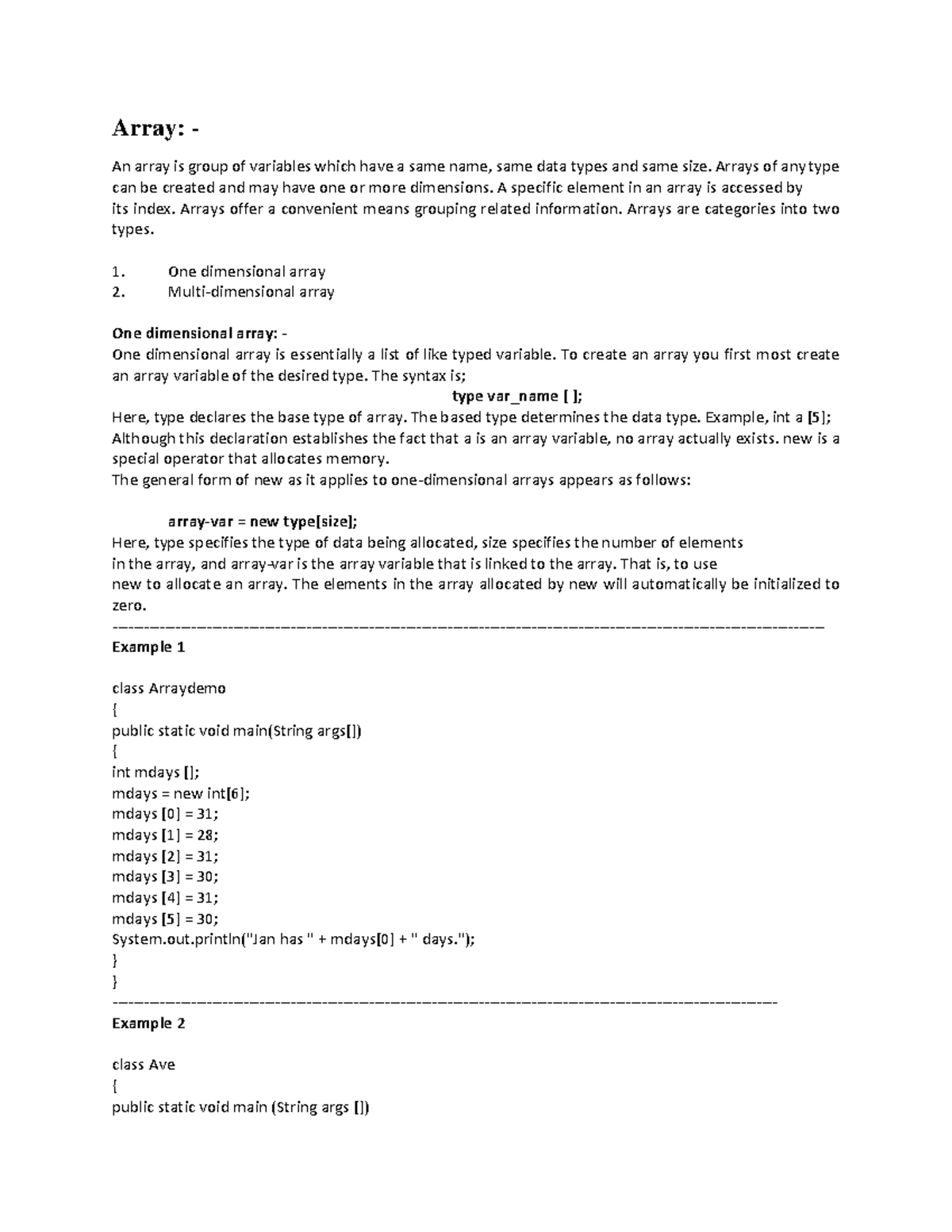 Array 2 - Practice Book: Understanding One & Multi-Dimensional Arrays ...