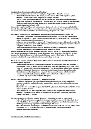 A star politics extract essay - How To Write A* A Level Politics Source ...