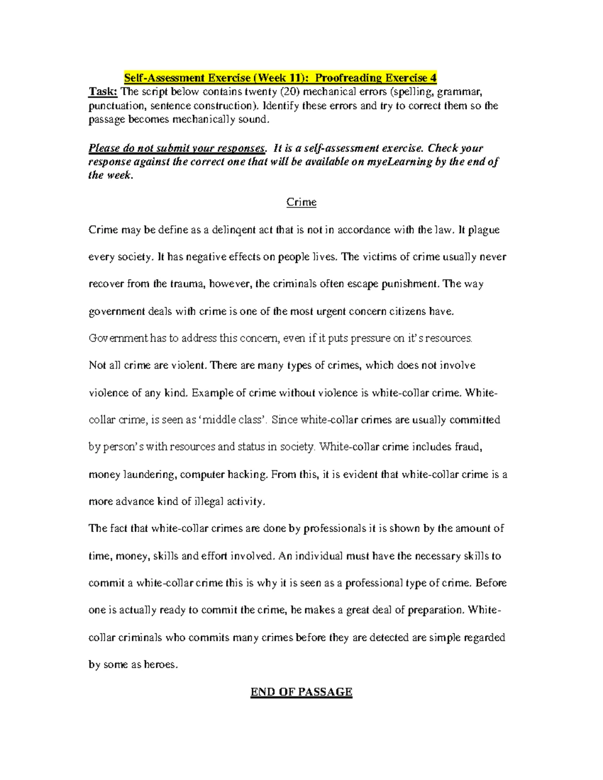 ELPT August 2021 question document . - THE UNIVERSITY OF THE WEST ...