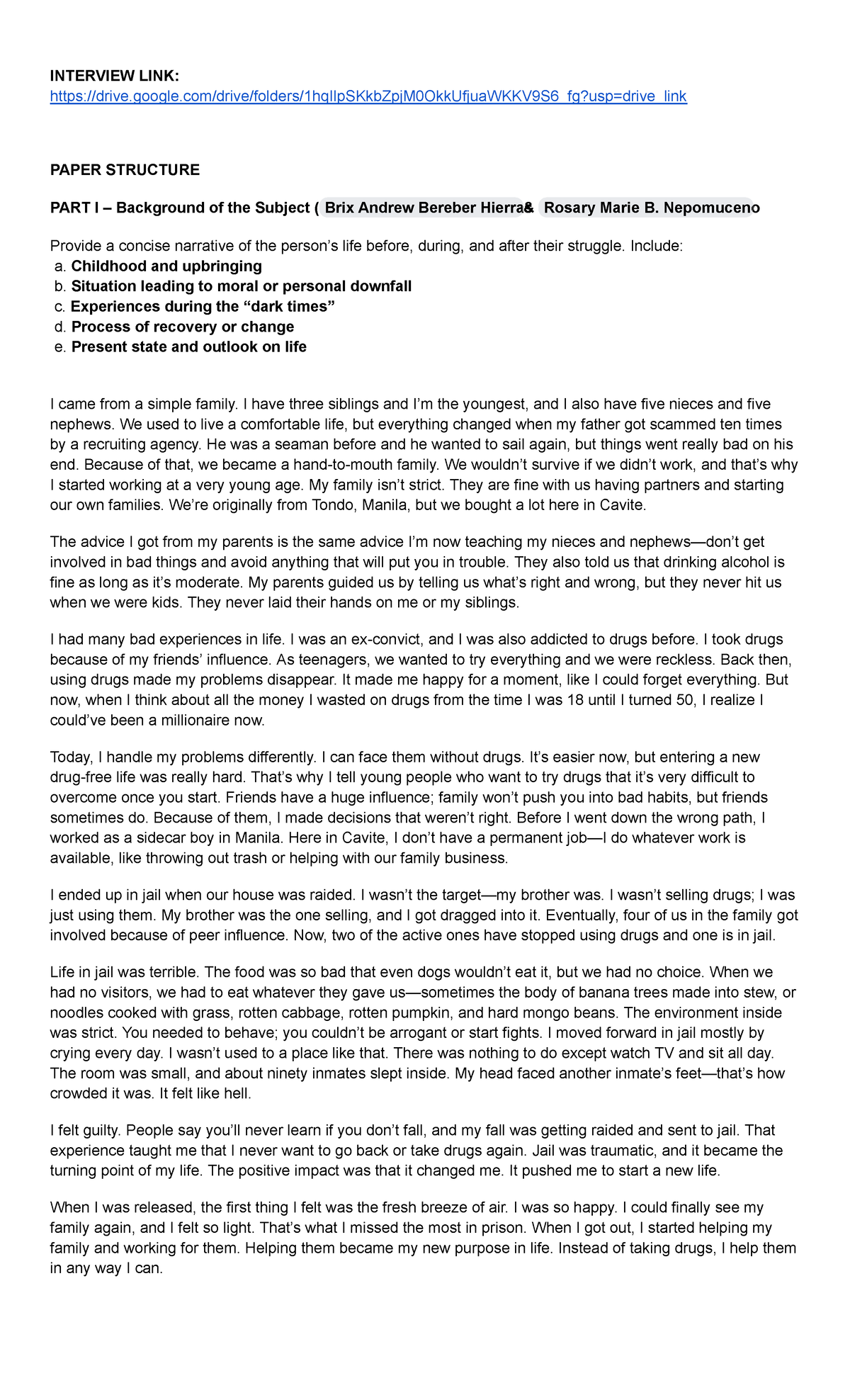 Ethics Paper Review: Interview Insights and Personal Reflections - Studocu