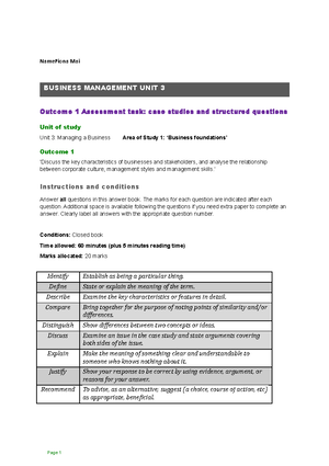 VCE Legal Studies Unit 3 AOS 1 Practice SAC - VCE Legal Studies Unit 3 ...