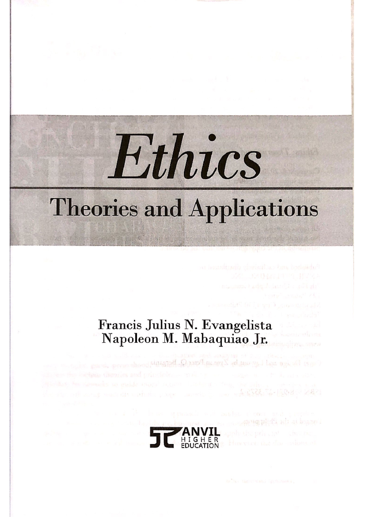 Ethics-Theories-and-Applications Unit 1: Fundamental Concepts & Issues - Studocu