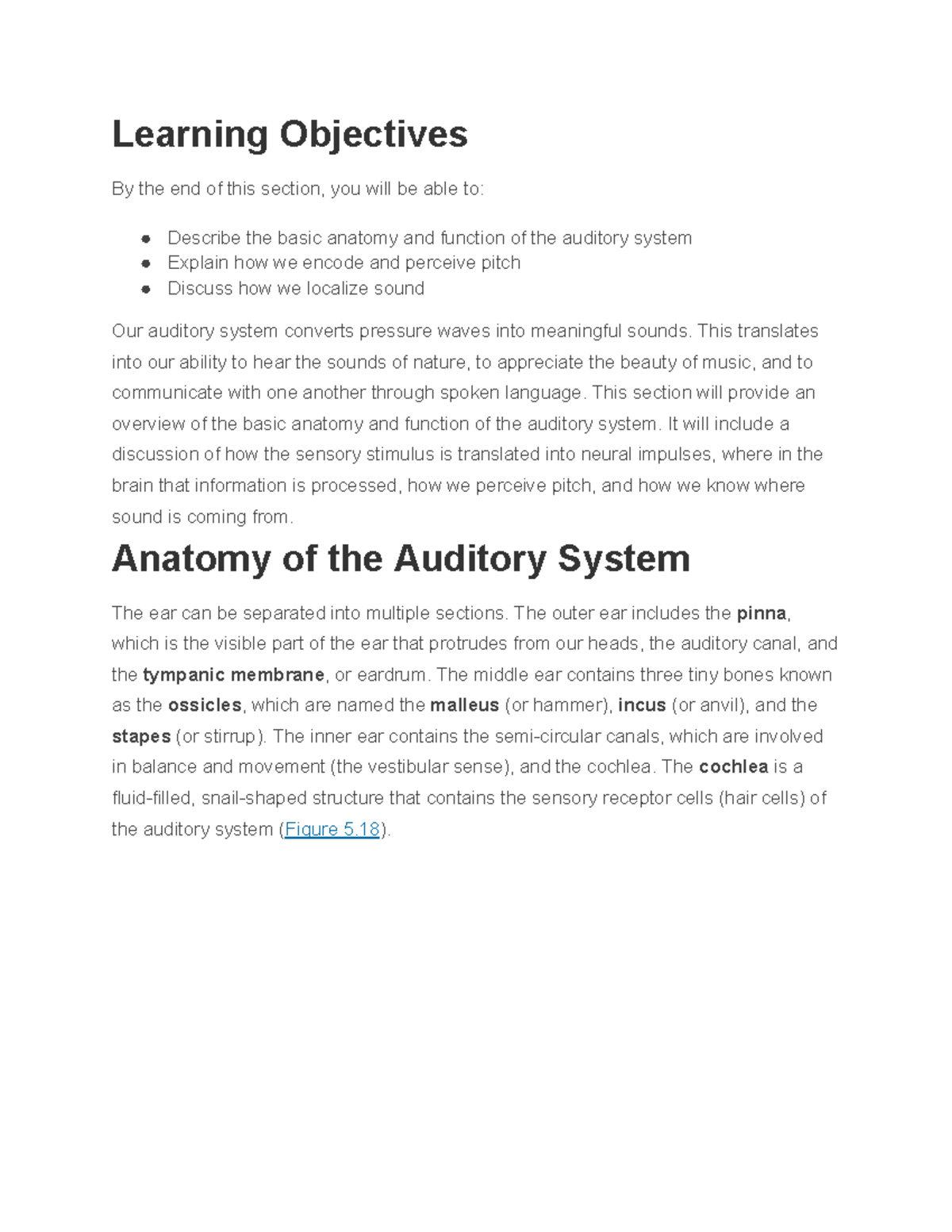 PSY 101: Auditory System Anatomy, Sound Localization & Hearing Loss ...