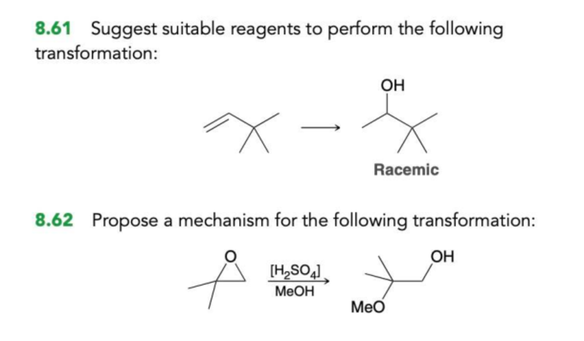 Ochem I Exercise: Reagents, Mechanisms, and Stereochemistry Analysis ...