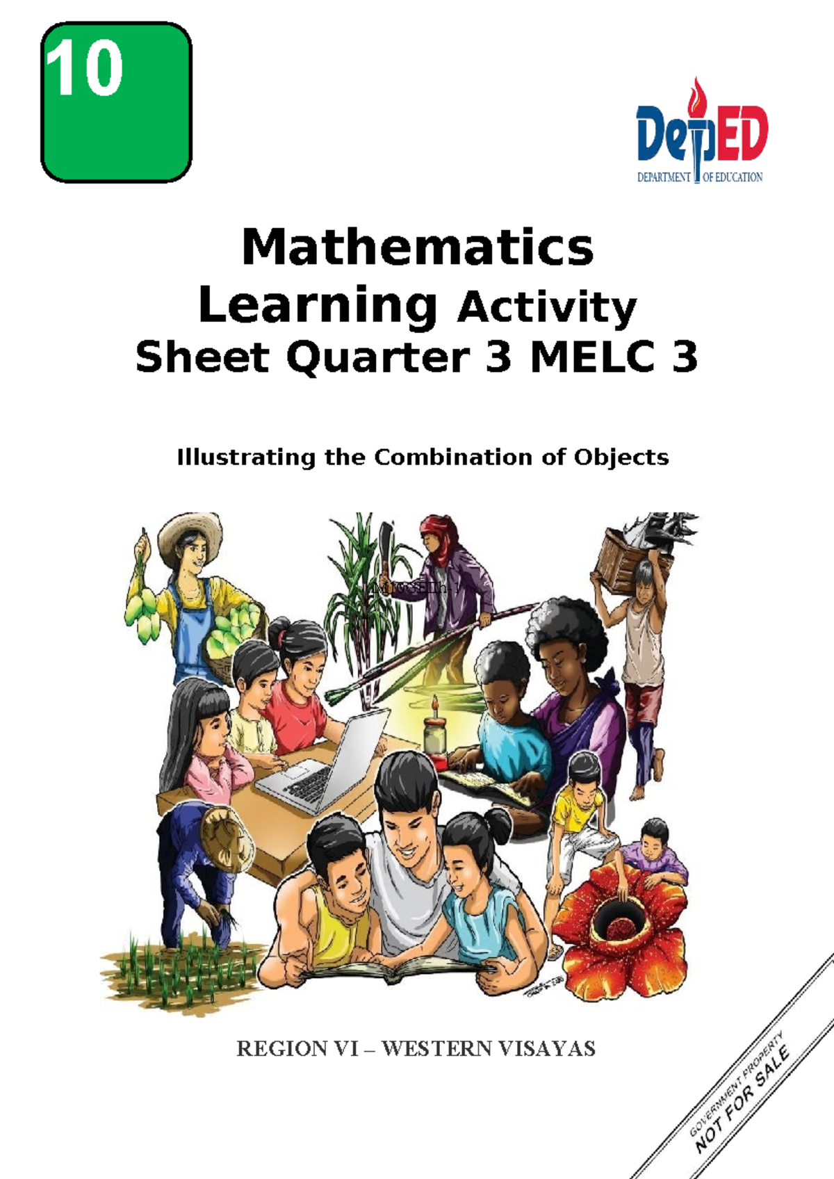 Mathematics 10 Learning Activity Sheet Q3 MELC 3: Combinations of ...
