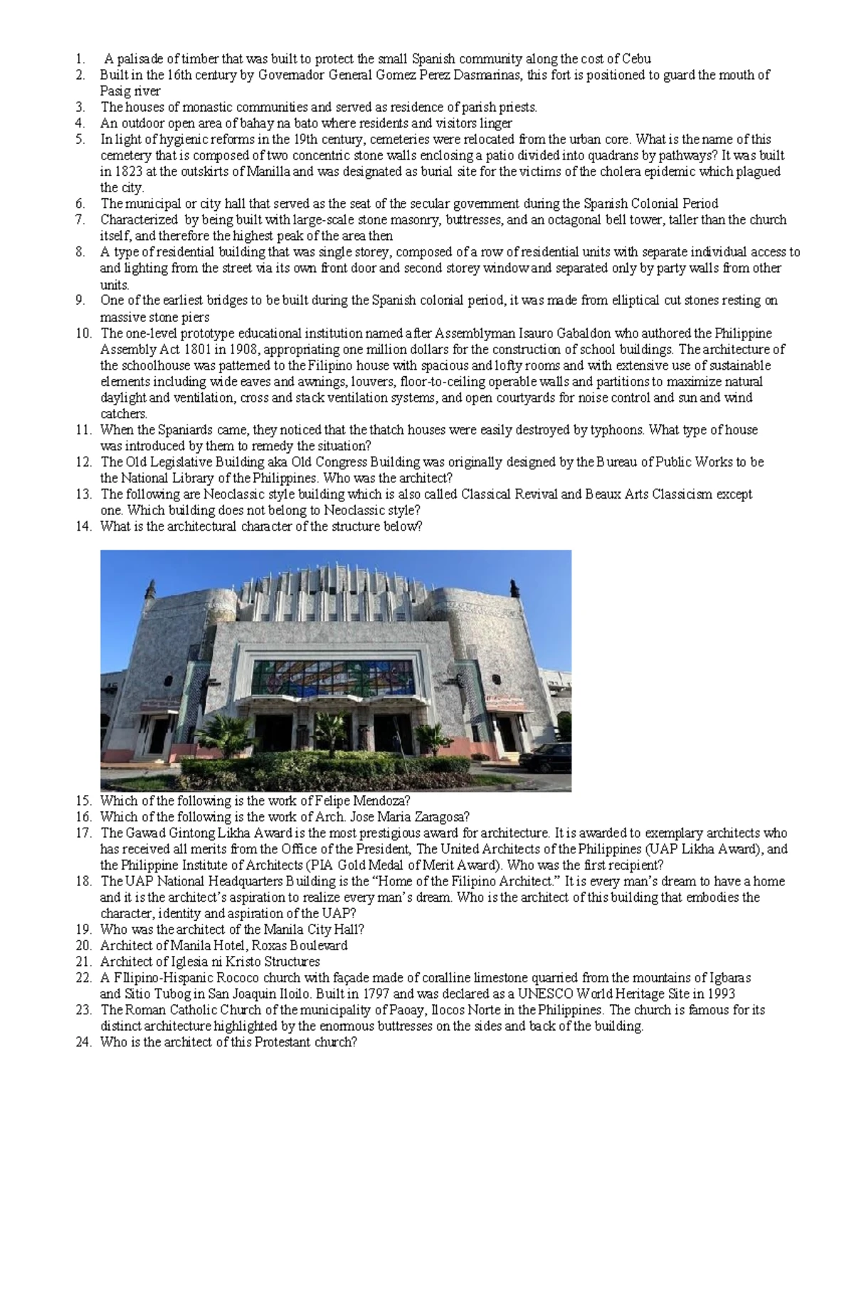 HOA-Terminologies Glossary for Architecture Studies - Studocu