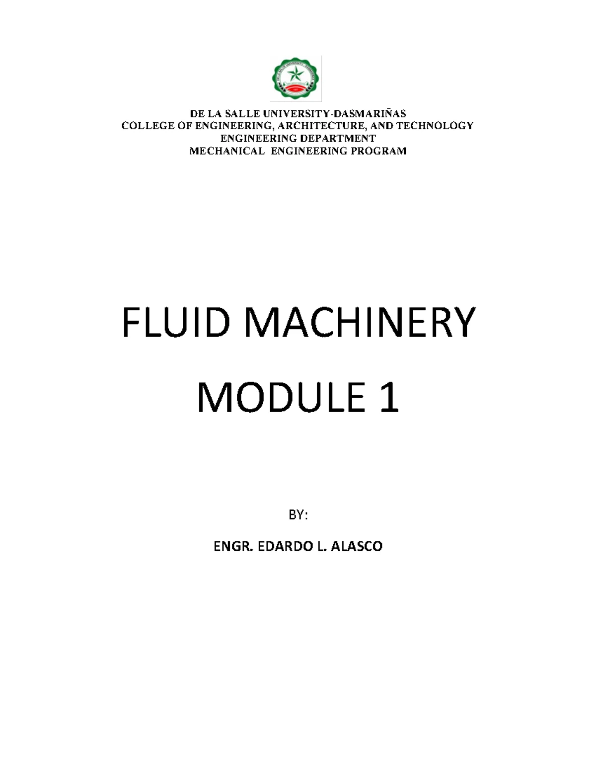 MEET326 Fluid Machinery Module 3: Understanding Pumps and Efficiency ...