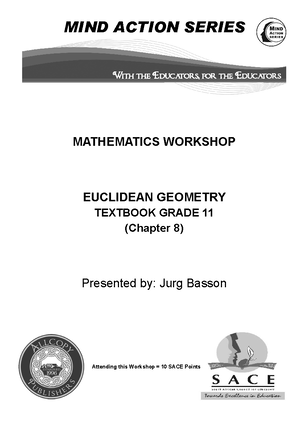 Grade 11 Euclidean Geometry - GRADE 11 EUCLIDEAN GEOMETRY 4. CIRCLES 4 ...
