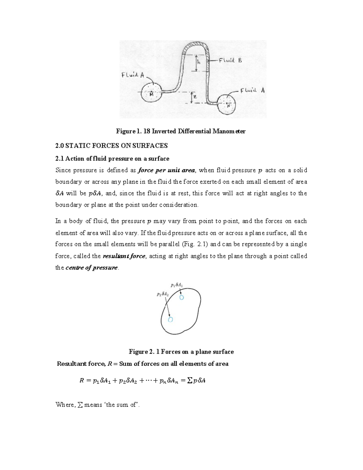 3. students Static forces on surfaces - Figure 1. 18 Inverted ...