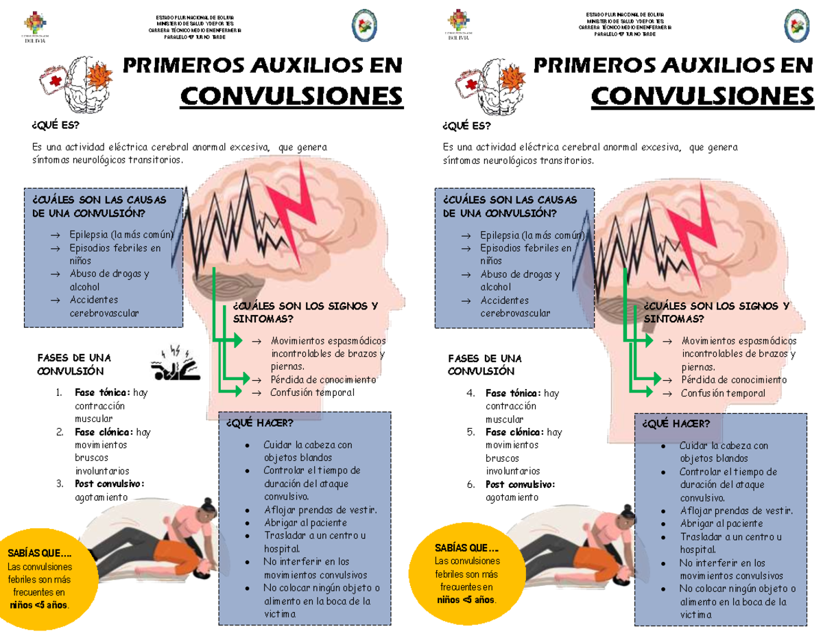 Afiche DE convulsiones - ESTADO PLURINACIONAL DE BOLIVIA MINISTERIO DE ...