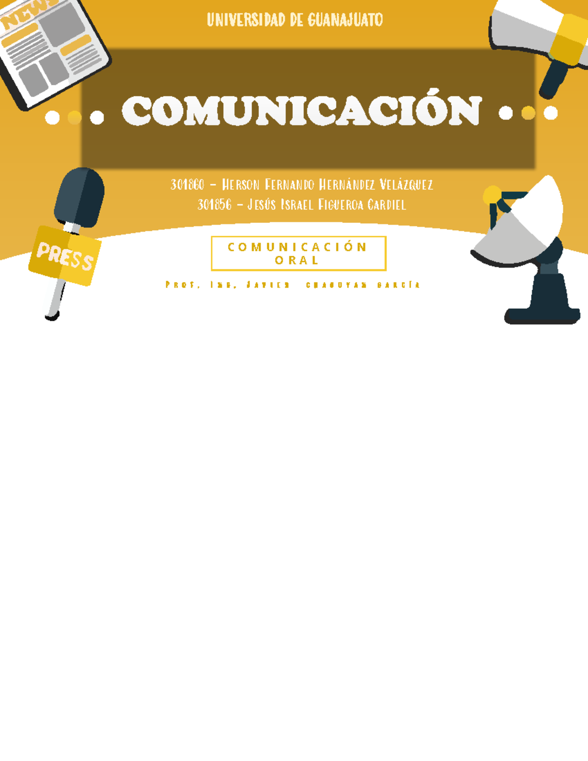 COMUNICACIÓN 301860: Introducción a la Comunicación Escrita - Studocu