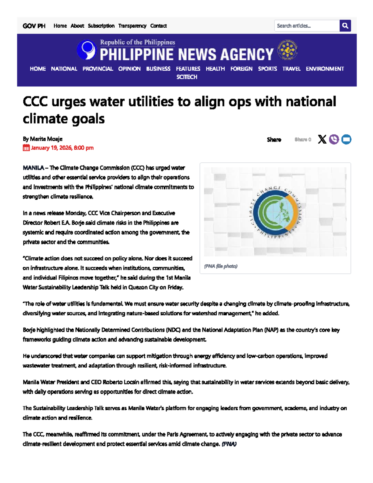 RWS Report: Analyzing Claims in Climate Resilience Article - Studocu