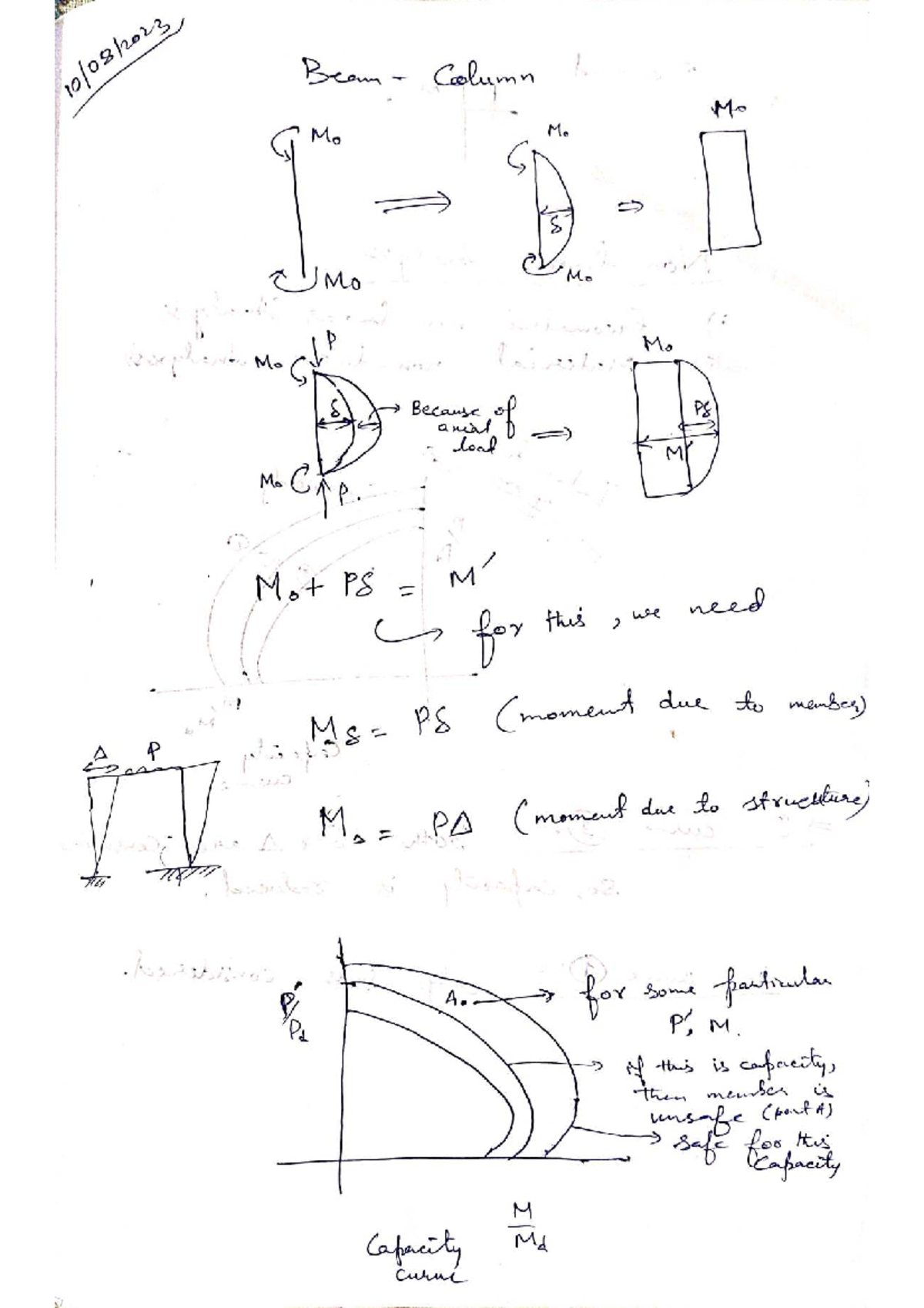 Advanced Steel Notes: Beam-Column Analysis and Design (ENG 100) - Studocu