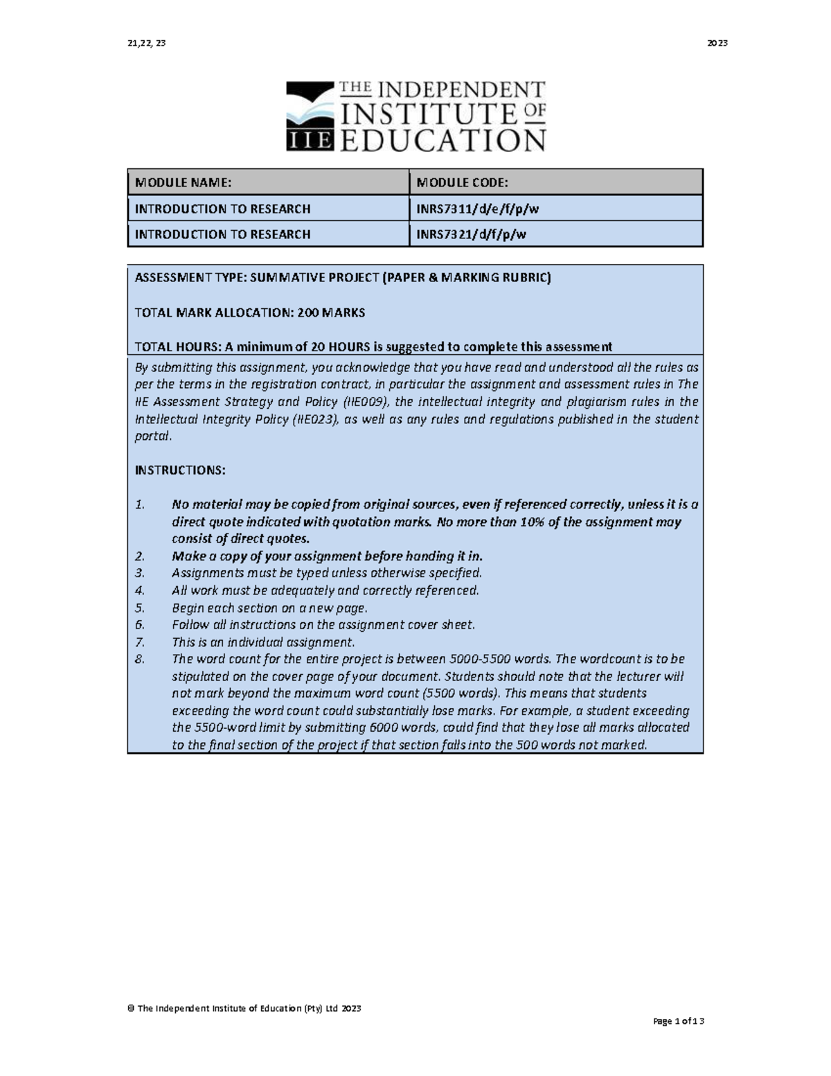 INRS7321 Summative Assignment: Research Analysis and Design Insights ...
