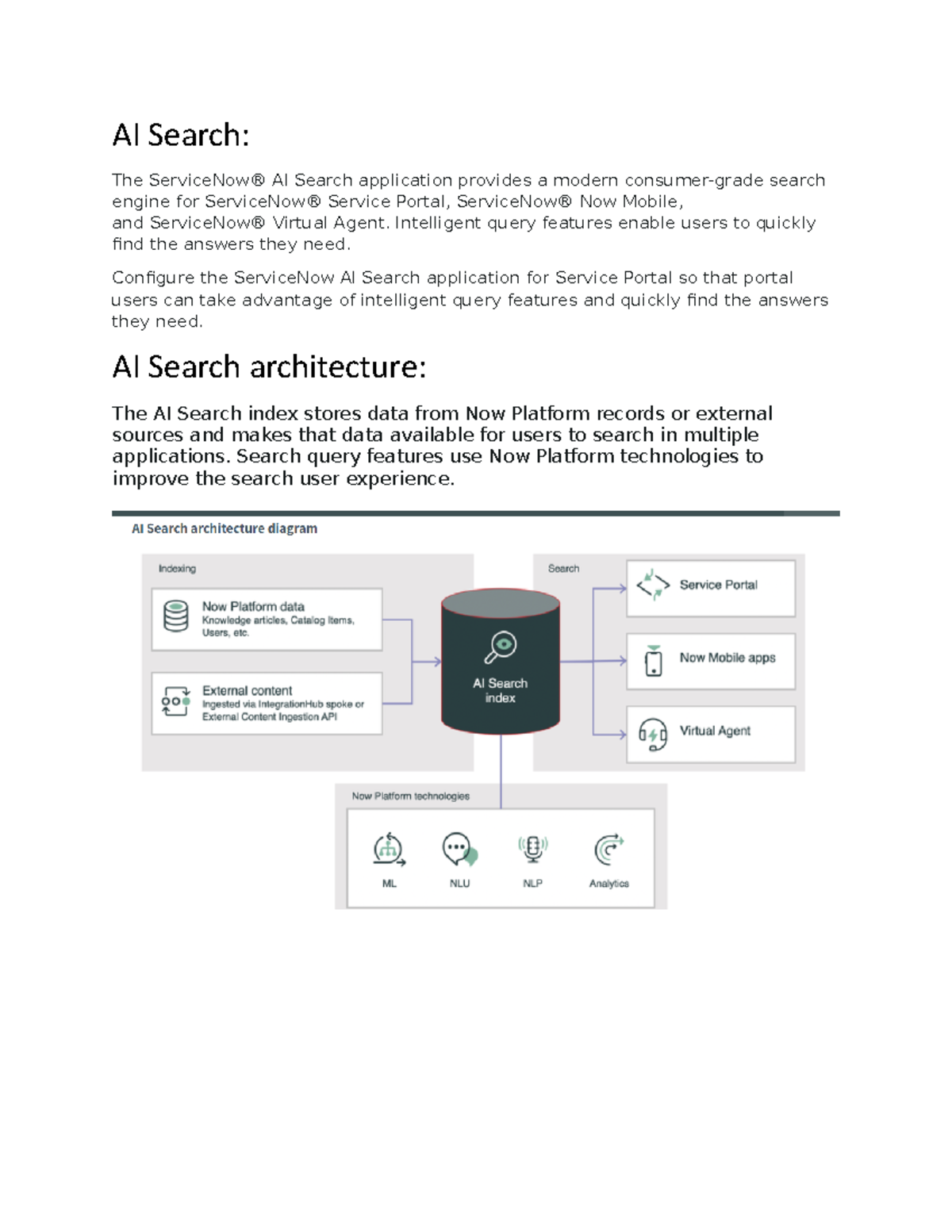 AI-Search - AI search documents - AI Search: The ServiceNow® AI Search ...