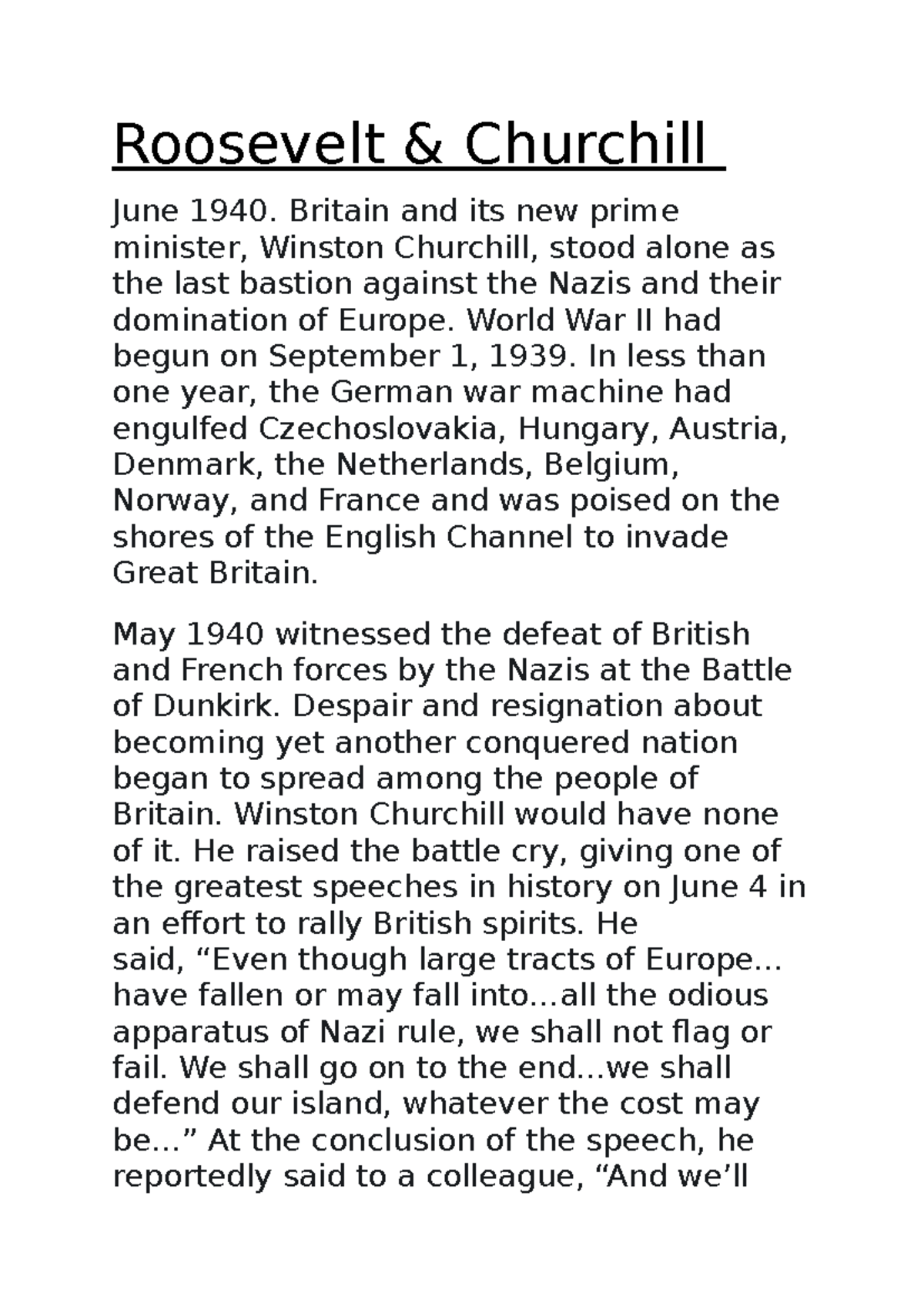 GED RLA Passages - Analysis of Key Historical Events - Studocu