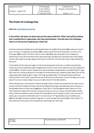 FP9 Dansk retskrivning - opgaver maj 2022 - Dansk, læsning og ...