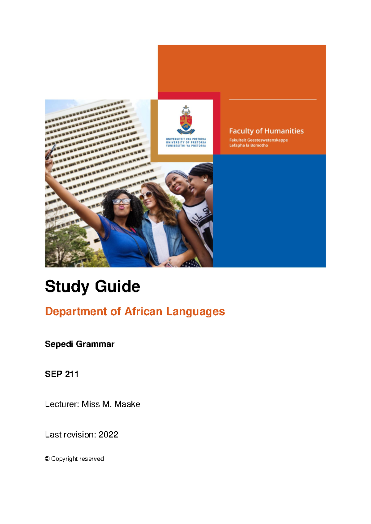 Sepedi 211 Study Guide: Key Grammar Concepts & Module Overview - Studocu