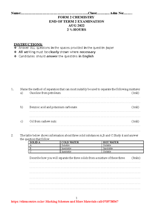 Computer Studies FORM 2 Questions - A B NAME: - Studocu