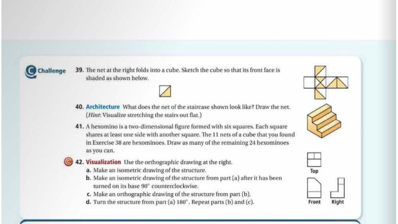 Geometry 1-1: Cube Nets, Hexominoes, and Isometric Drawings Notes - Studocu