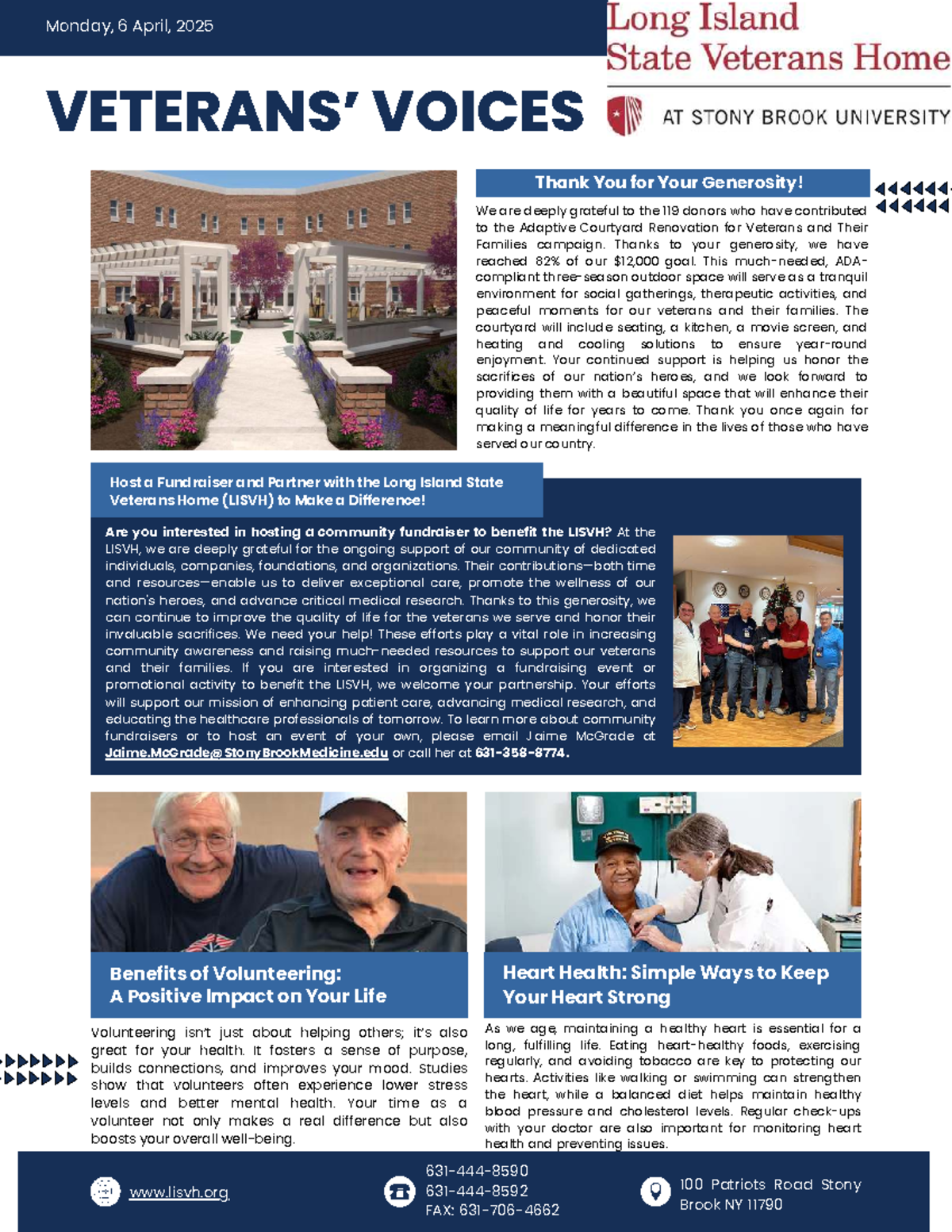 LISVH Newsletter: Community Support & Veteran Care Updates (4/6/25 ...