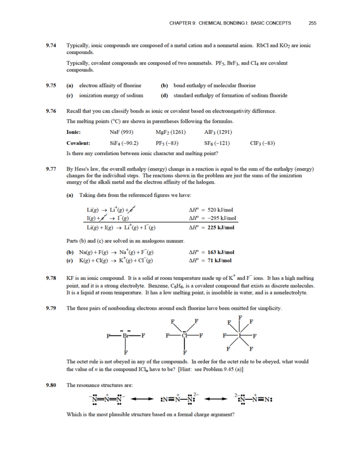 CHAPTER 9: CHEMICAL BONDING I - BASIC CONCEPTS (CHEM 101) - Studocu