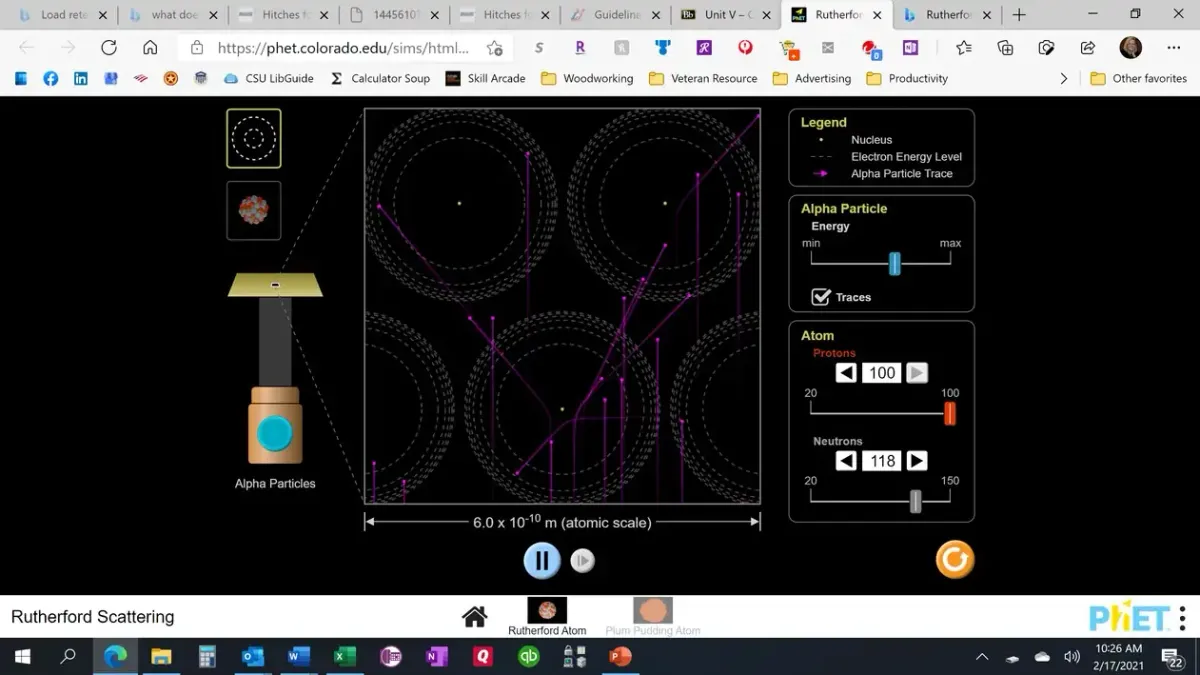Unit 5 Rutherford Scattering Simulation Worksheet Guide - Studocu