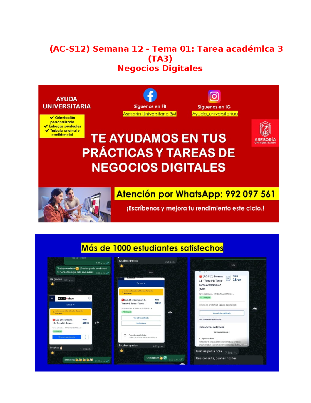 Semana 12 TA3: Estrategias Comerciales y Customer Journey en Negocios ...