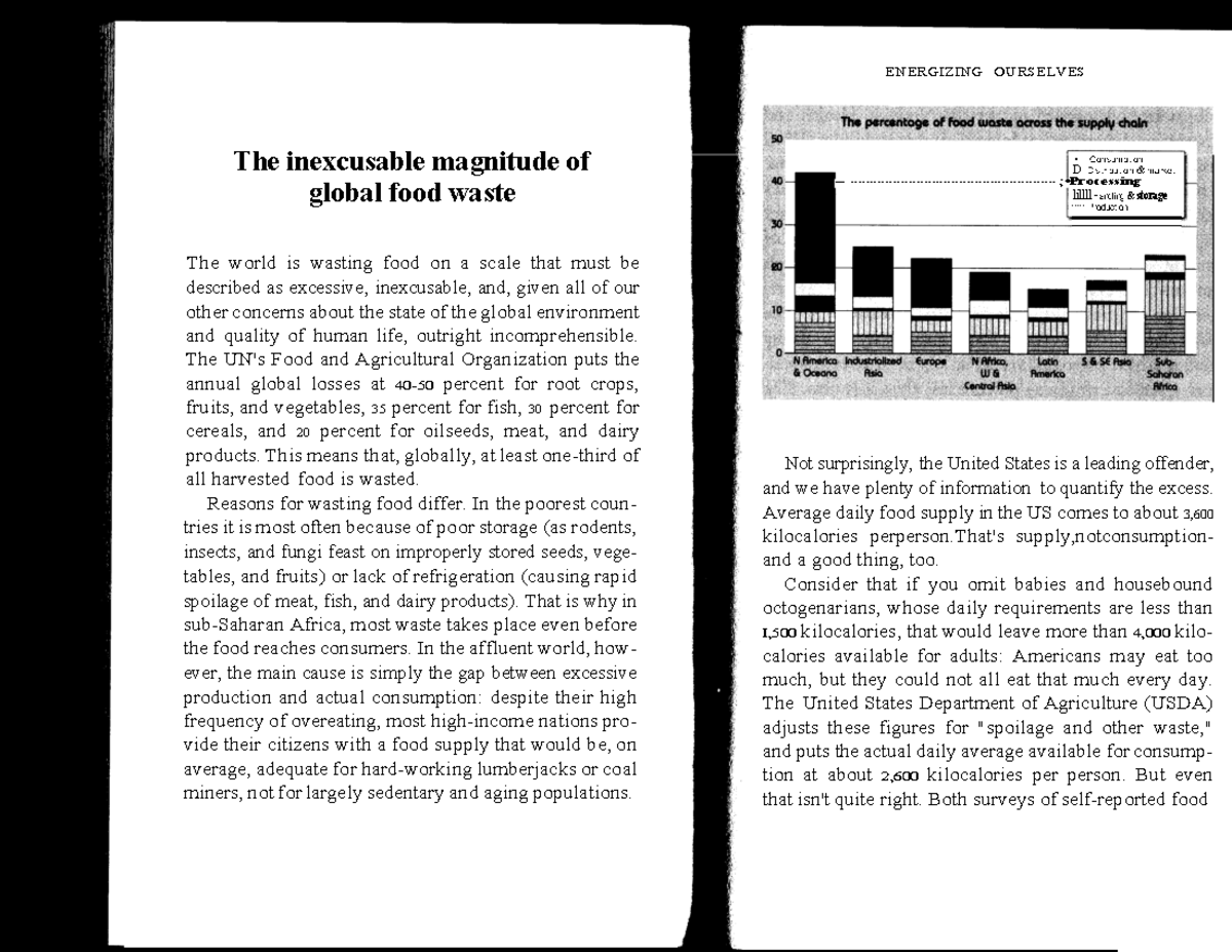 Smil Numbers Dont Lie Chap Food Waste - ENERGIZING OURSELVES The ...