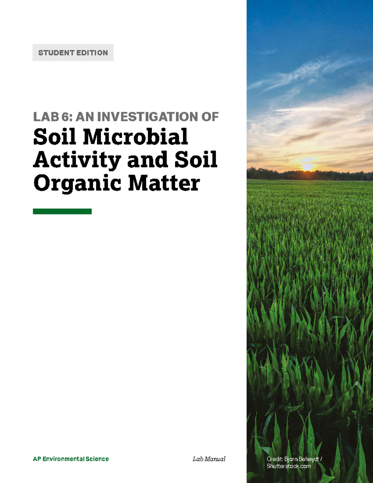 AP Environmental Science Lab: Soil Microbial Activity & Organic Matter Study - Studocu