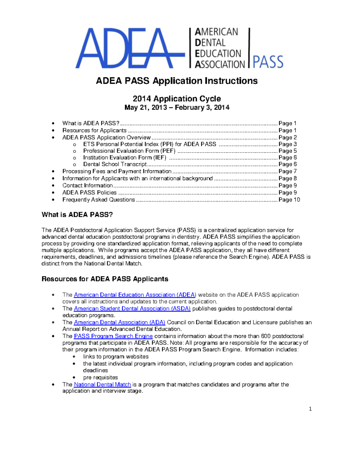 PASS Application Instructions - - Studocu