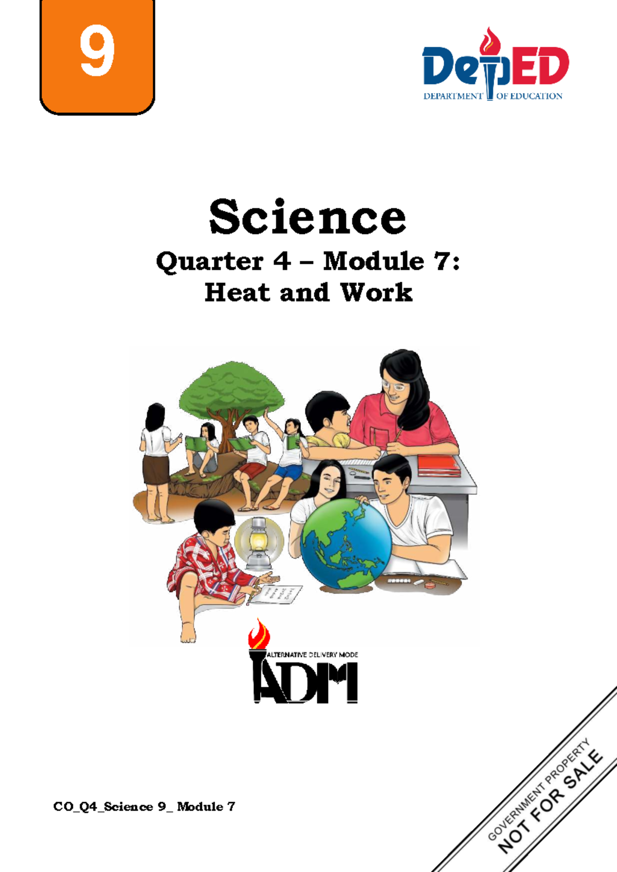 Grade 9 Science Q4 Module 7: Understanding Heat and Work - Studocu