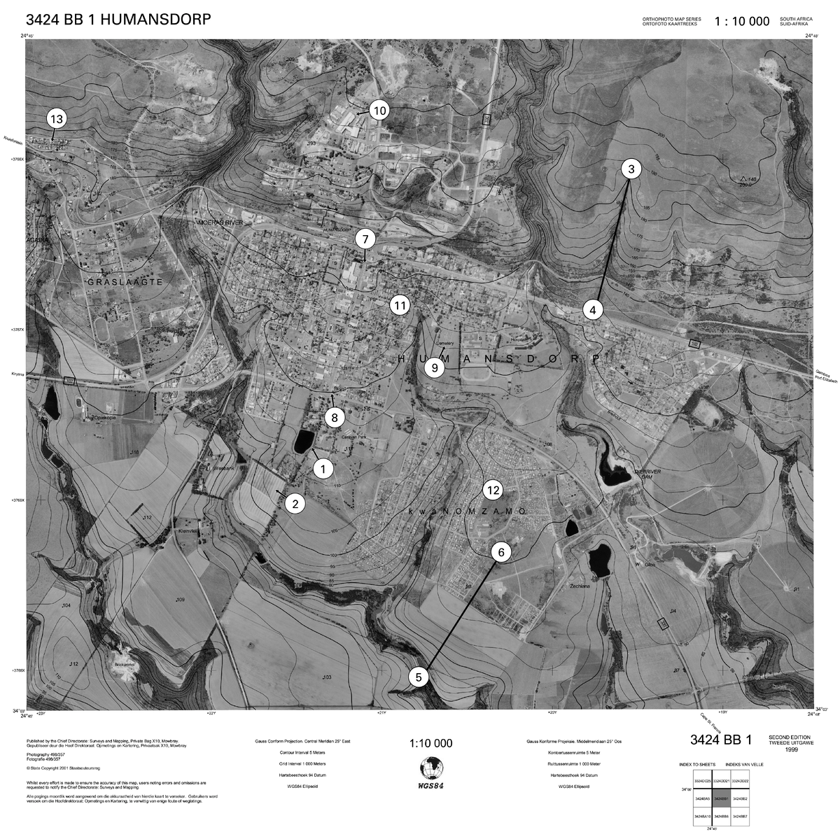 3424BB Humansdorp Orthophoto Map Series 1:10,000 South Africa - Studocu