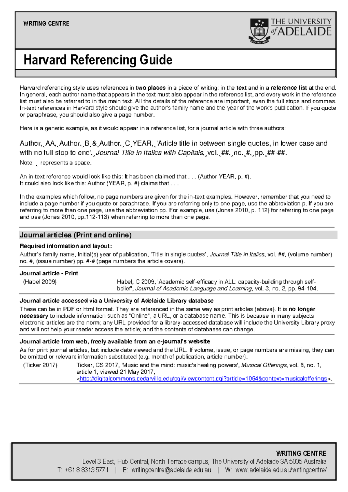 Harvard Referencing Guide: Essential Tips for Academic Writing - Studocu