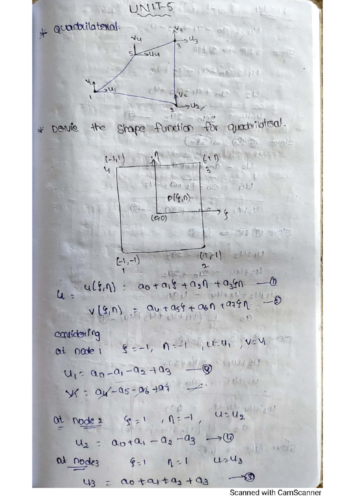 Shape Functions and Stiffness Matrix for Quadrilateral Elements (FEM U1 ...