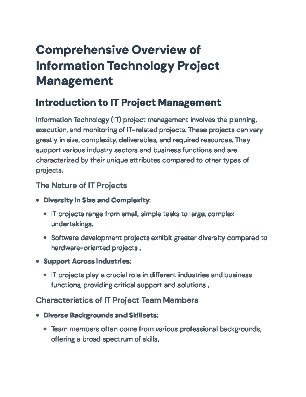 IT Project Management Overview: Trends, Challenges, and Success Factors ...