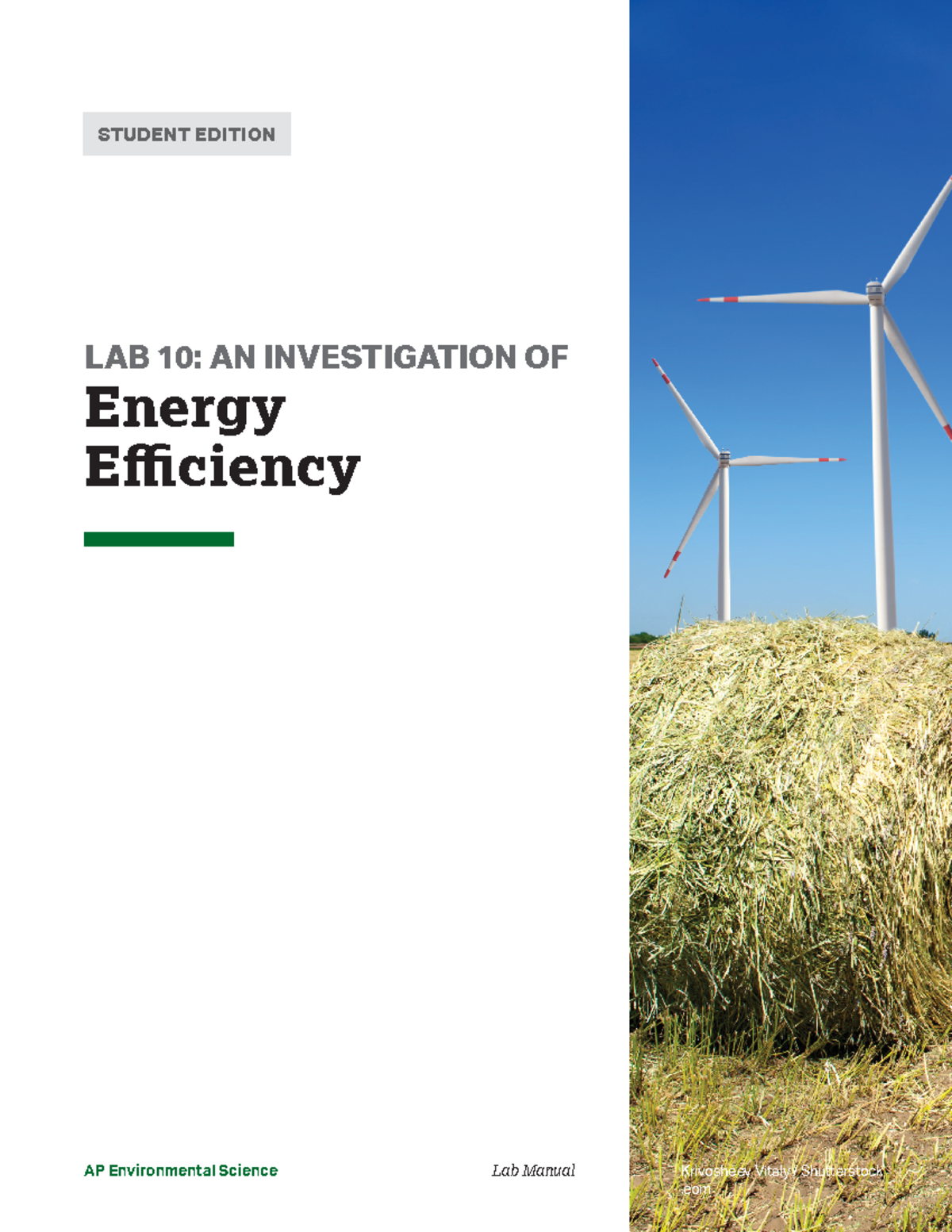AP Environmental Science Lab 10: Energy Efficiency Investigation - Studocu