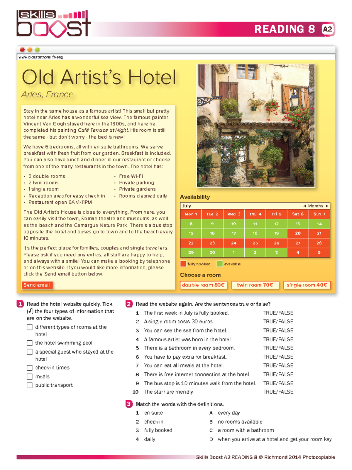 A2 Reading 8 - Trabajo por desarrollar - Skills Boost A2 READING 8 ...