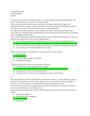 The Essentials of Managing Conflict- Notes, Quiz, & Answers - Sophia ...