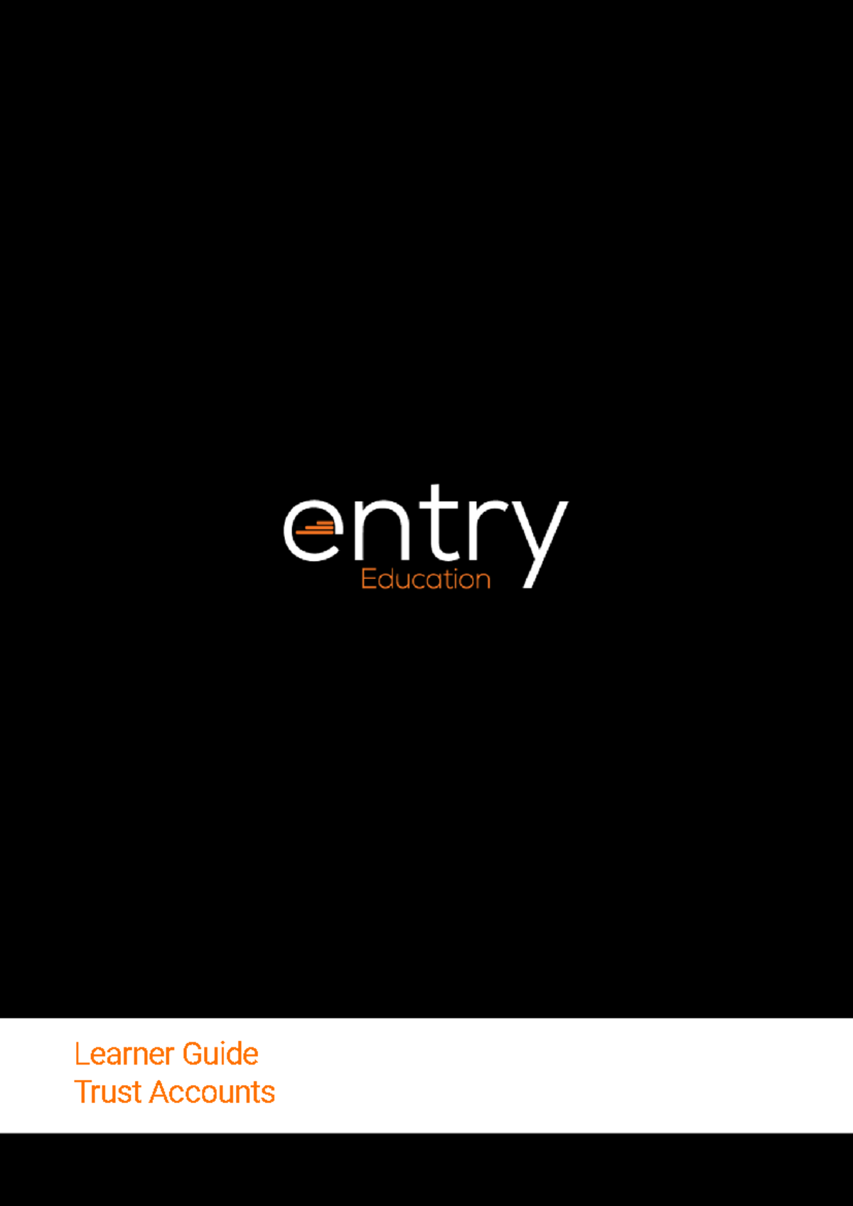 Learner Guide - Trust Accounts Overview for CPPREP4005 & CPPREP4125 - Studocu