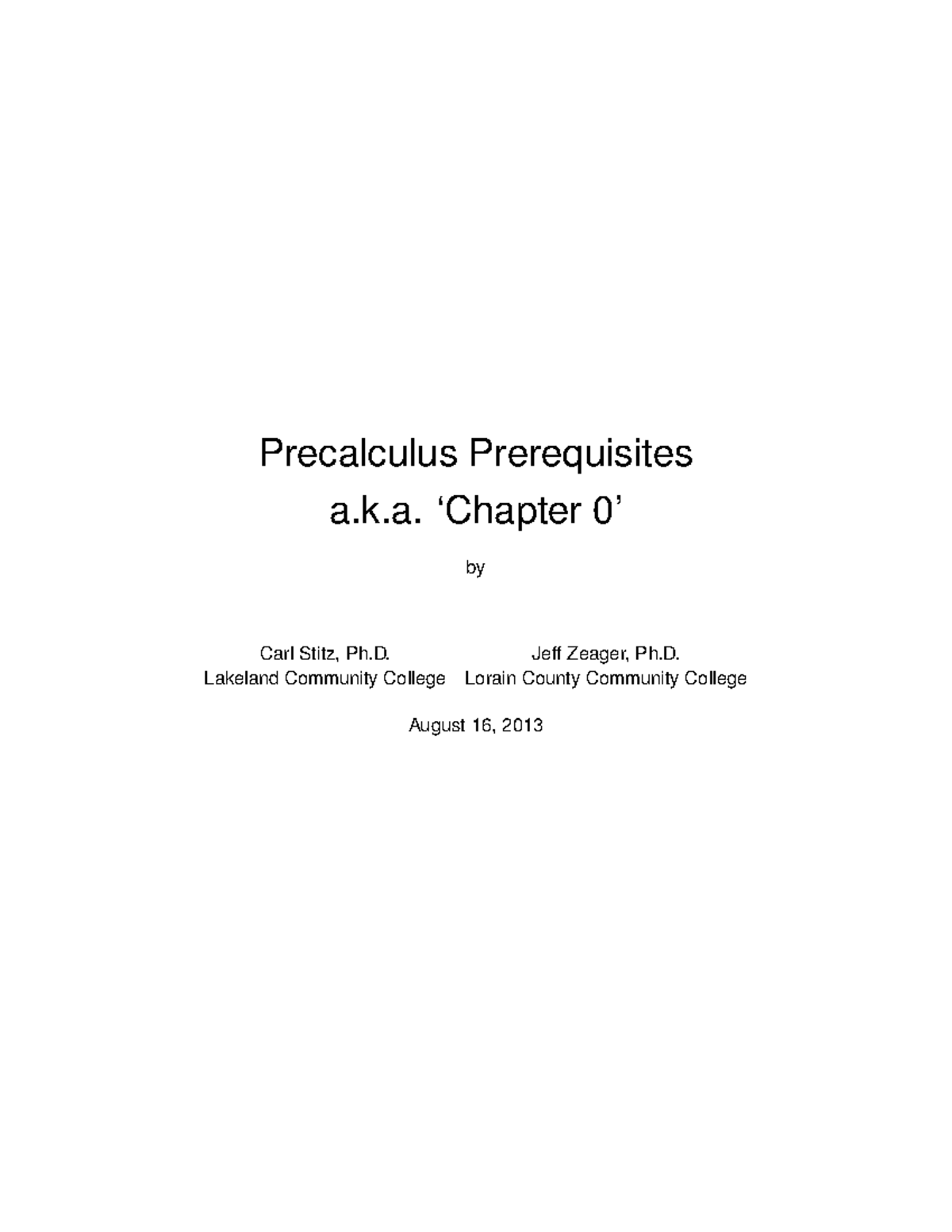 Precalculus Concepts: Prerequisites and Foundations (MATH 101) - Studocu