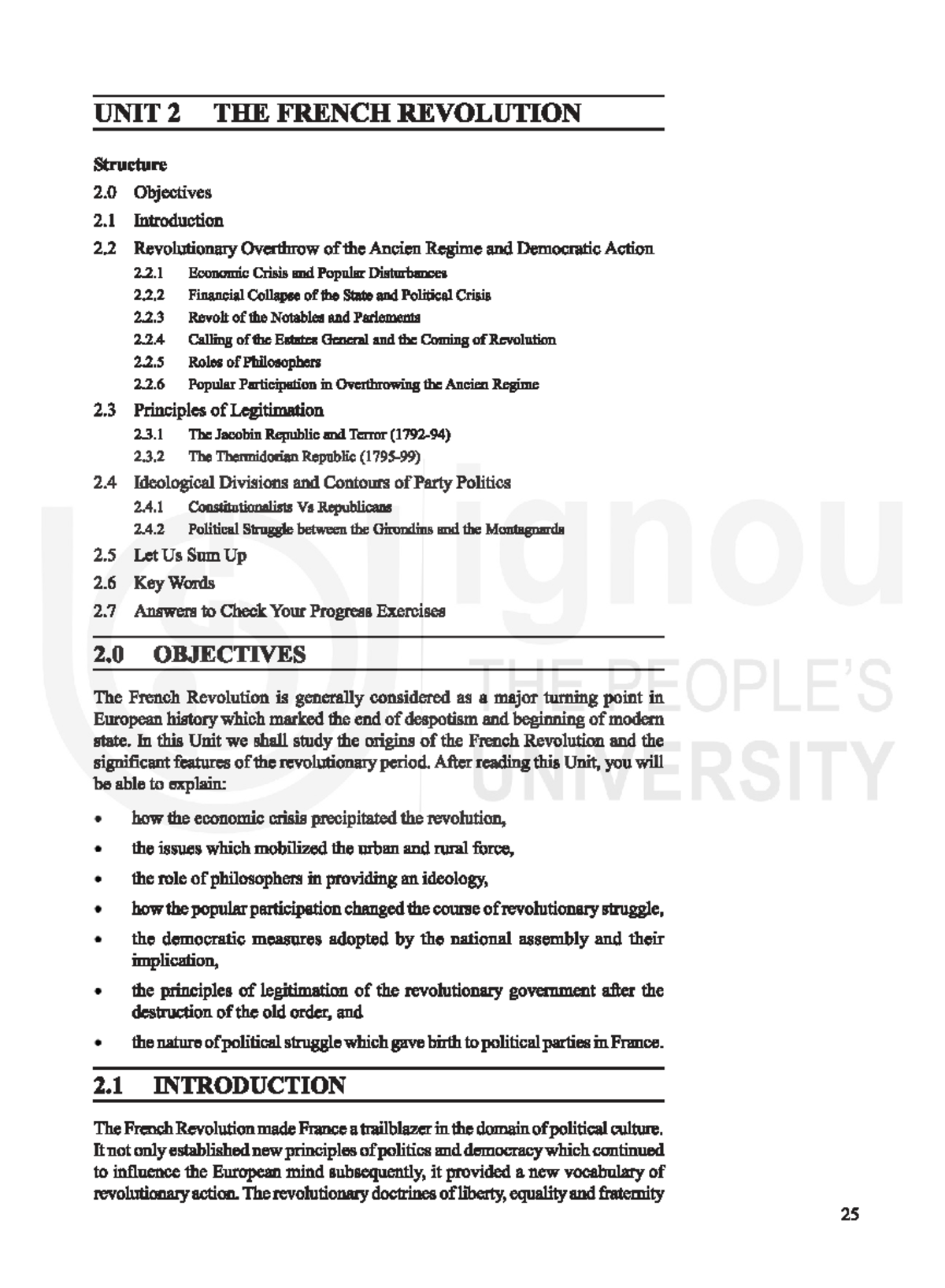 Unit 2: The French Revolution - Key Concepts and Social Issues - Studocu