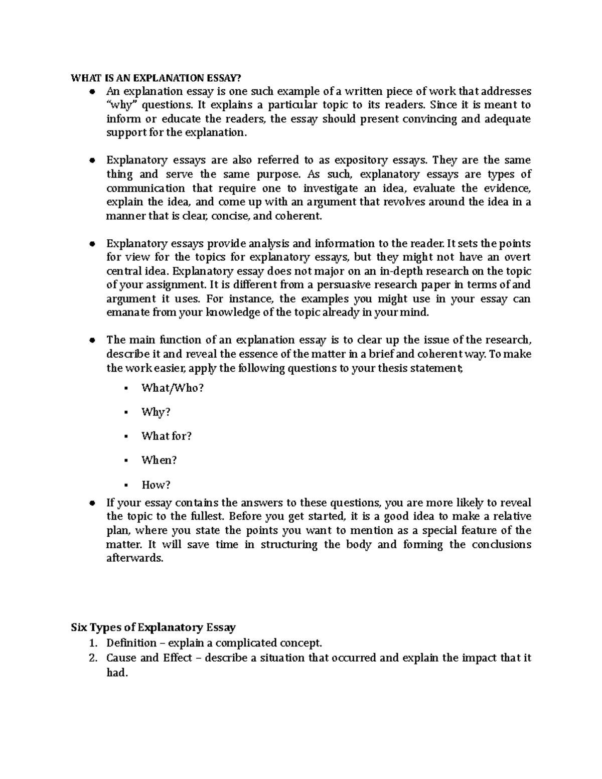 Module 10 Explanation Essay: Understanding Explanatory Writing - Studocu
