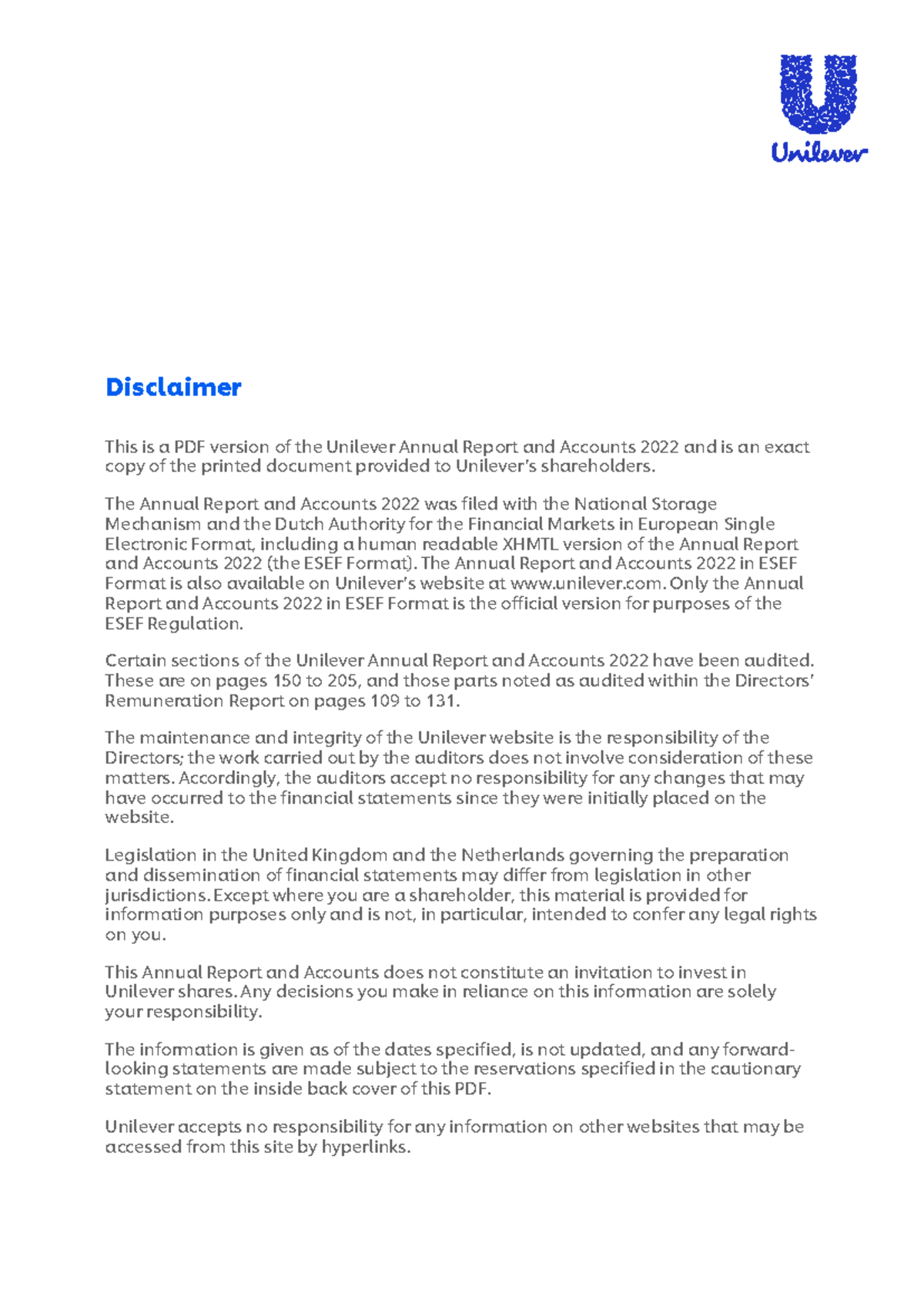 Unilever Annual Report & Accounts 2022: Insights and Performance ...