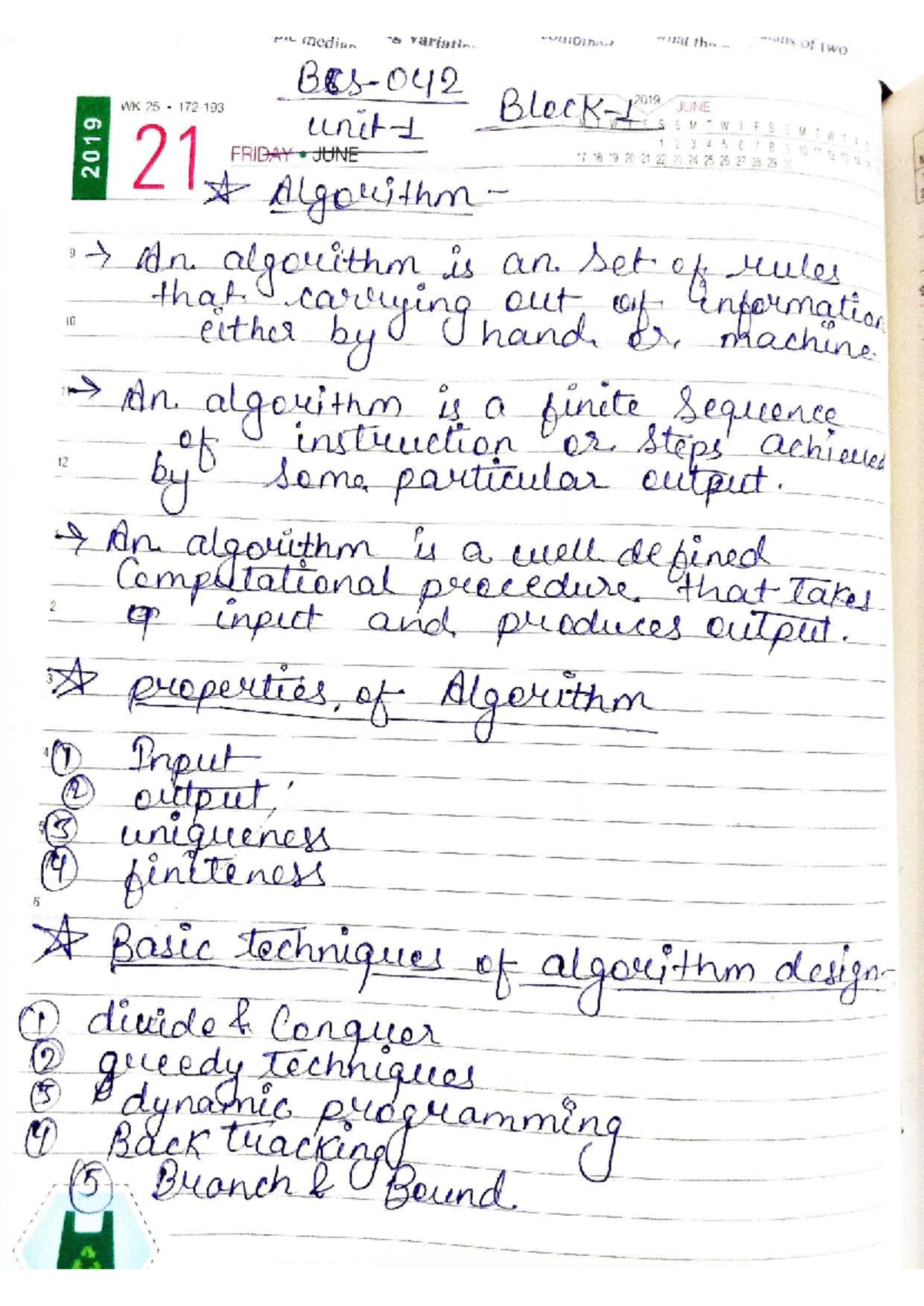 BCS-042 Handwritten Notes on Algorithms and Complexity Concepts - Studocu