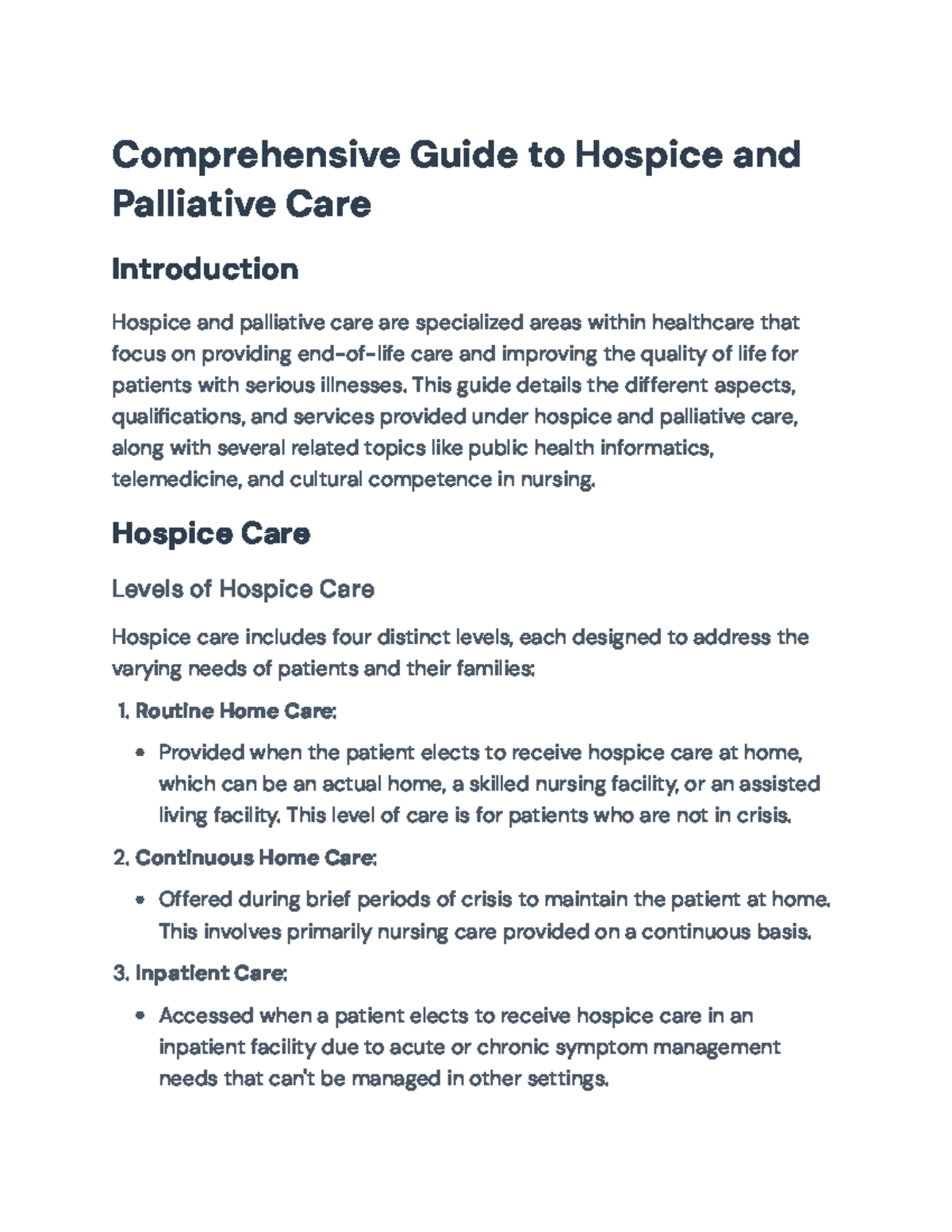Comprehensive Guide to Hospice & Palliative Care: Services & Practices ...